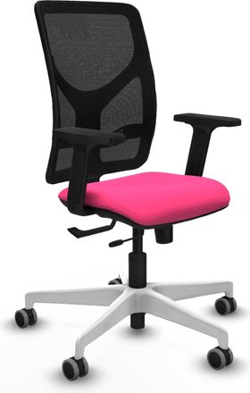 Piqueras y Crespo Palo Schreibtischstuhl mit 2D-Armen, h&ouml;henverstellbare Lendenwirbelst&uuml;tze, ausgestattet mit Syncro/Traslack und Schneideschaum, mit Rollen von 65 mm, 