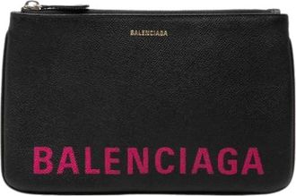 Balenciaga Pre-owned Leder Clutch - - Pre-owned - Damen - Schwarzk - ONE SIZE
