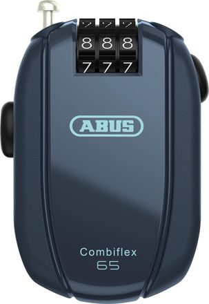 ABUS Kabelschloss Combiflex - Schloss zur Sicherung von Skiern, Helm, Kinderwagen und Gep&auml;ck - StopOver 65 - 65 cm lang - 1,2 mm stark - mit Zahlencode - B