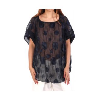 Emporio Armani Sheer Blouse - - Blouses & Shirts - Damen - Blau - M