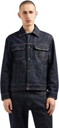 A|X Armani Exchange Icon Jacket Veste en Jean, Bleu Denim, L Homme
