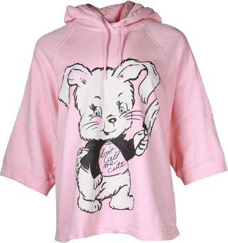 Moschino hoodie à imprimé lapin - Rose