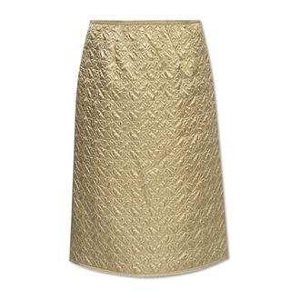 Moncler Gesteppter Midi-Rock - - Skirts - Damen - Gr&uuml;n - 2XS