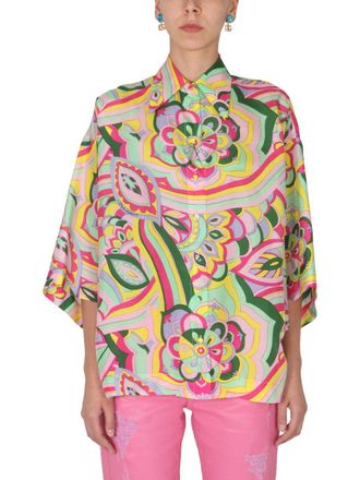 Dolce & Gabbana 60s Print Silk Shirt - Multicolor