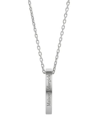 Maison Margiela collier &agrave; pendentif logo - Argent