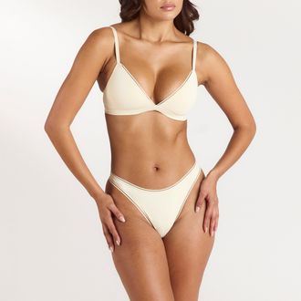 Lounge Bralette Comfort Triangle - Latte - XXL