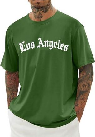 Generic T-shirts &agrave; col rond &agrave; manches courtes pour homme - L&eacute;ger - Pour les loisirs - Confortable et respirant - Extensible - Disponible dans de nombreuses co