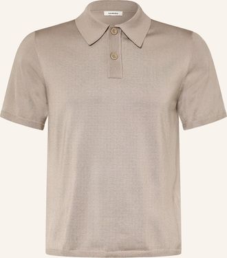 Sandro Sandro Strick-Poloshirt beige