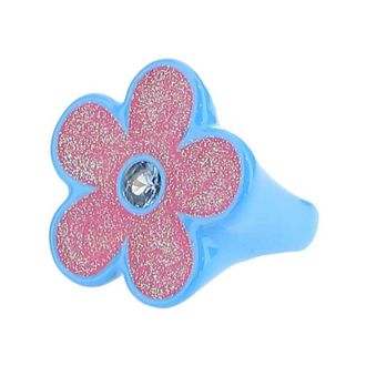 Dans Les Rues Zweifarbiger Silber M ama Ring - - Accessories - Damen - Blau - 51 MM