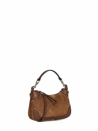 Gucci Womens Handbag B Brown Calf Leather Handbags Hand Bags