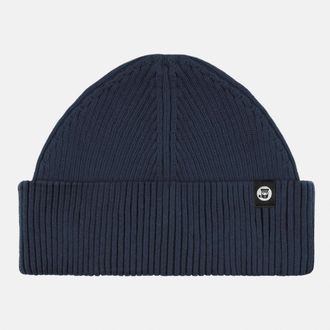 Hanseheld Strickm&uuml;tze Seeb&auml;r Rippstrick Blau Dockerm&uuml;tze