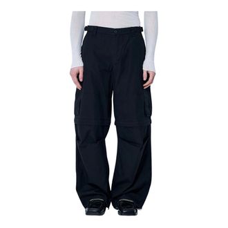 032c Homme, Pantalons, Noir, Taille: M Pantalon cargo en coton avec plusieurs poches