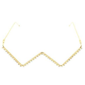 Holibanna Monture de Punk Métal Sans Verres pour Femme Cadre Décoratif Unique et Fête et Déguisement