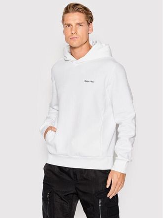 Calvin Klein Sweatshirt Micro Logo K10K109927 Wei&szlig; Regular Fit