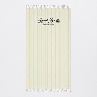 MC2 Saint Barth Gestreiftes Foutas Light Strandtuch mit Logo