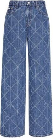 Calvin Klein Jean droit imprim&eacute; en coton