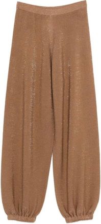 Fabiana Filippi Femme, Pantalons, Brun, Taille: 40 FR Pantalon Large &agrave; Cordon de Serrage