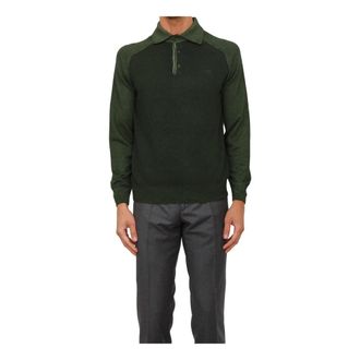 Etro Wollpolo mit Pegaso-Logo - - Knitwear - Herren - Gr&uuml;n - L