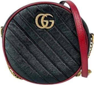 Gucci Pre-owned Sac bandouli&egrave;re rond Gg Marmont - Femme - Pre-owned - Multicolore - Taille: ONE Size