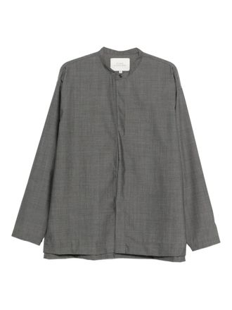 STUDIO NICHOLSON round-neck shirt - Grau