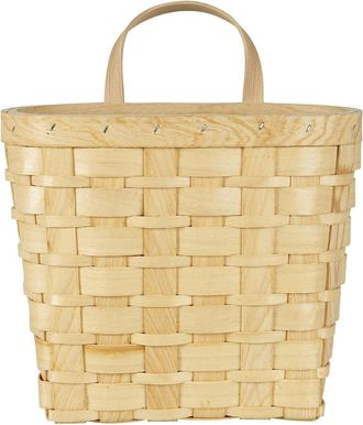Ib Laursen Wunderschöner Korb mit Henkel aus Spanholz Holzkorb IB Laursen B23xH26xT11cm Aufbewahrungskorb Natur