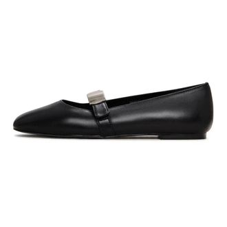 Cesare Gaspari Schicke Mary Janes mit eckiger Zehenpartie - - Shoes - Damen - Schwarzk - 39 EU