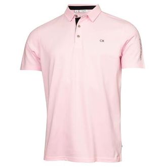 Calvin Klein Polo Uni Golf pour Hommes - Rose b&eacute;b&eacute; - XXL