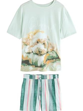 Next Femme Ensemble Pyjama Short Blue Charlie The Cockapoo XL