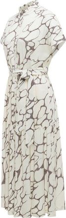 Ragwear A-Linien-Kleid Liora Print (1-tlg) Wadenlanges Kurzarmkleid mit Bindeband