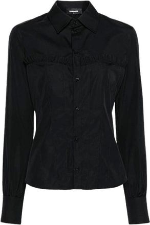 Dsquared2 Femme, Blouses et Chemises, Noir, Taille: 38 FR Chemises
