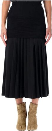 Maison Margiela Femme, Jupes, Noir, Taille: S Jupe Pliss&eacute;e