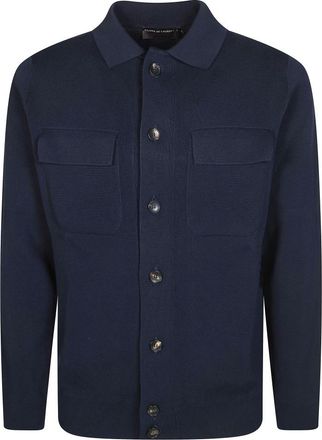 FILIPPO DE LAURENTIIS Homme, Pulls, Bleu, Taille: L Maglia Giubbotto