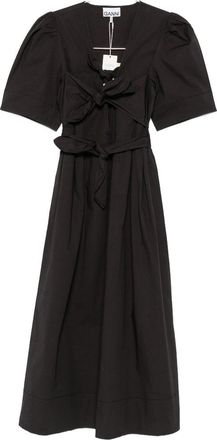 Ganni Robe Au Genou - Noir