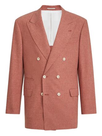 Brunello Cucinelli Doppelreihiges Sakko - Orange