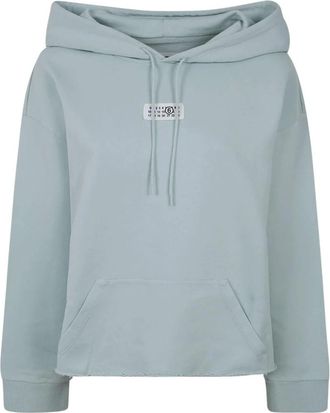 Maison Margiela Femme, Sweatshirts et sweats &agrave; capuche, Bleu, Taille: 40 FR SweaT-shirt &agrave; capuche