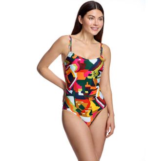 Ory Damen Badeanzug mit geradem Ausschnitt W260181