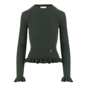 Patou Round-Neck Strickwaren - - Knitwear - Damen - Gr&uuml;n - M