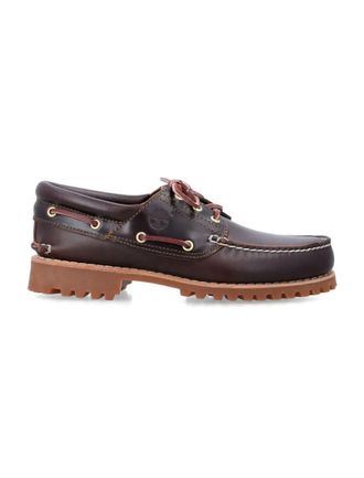 Timberland Loafer - 3-Eye Lug Boat Shoes With Handsewn Leather Craftsm - Gr. 10_5 - in Grau - f&uuml;r Damen