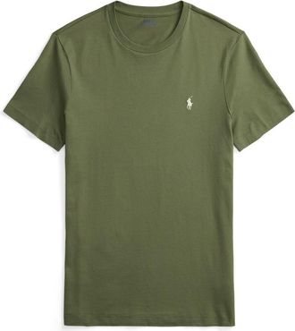 Ralph Lauren Leichtes T-Shirt mit Pony-Stickerei, Custon Slim Fit in