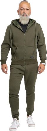 Rock Creek Herren Jogging Anzug Trainingsanzug Sportanzug Jogger Fitnessanzug Sweatshirt Trainingshose Trainingsjacke H-166 Armygr&uuml;n S