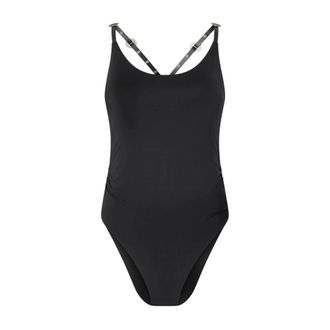 Pinko Pinko, Femme, Maillots de bain, Noir, Taille: 36 FR Bodysuit &agrave; Bretelles Crois&eacute;es