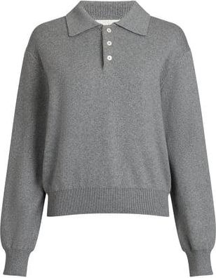 Dunst Pull col polo en coton et cachemire