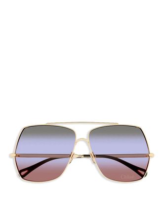 Chlo&eacute; Lunettes De Soleil - Marron