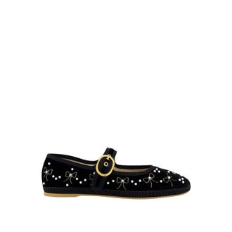 Valentino Garavani Femme, Chaussures, Noir, Taille: 40 EU Endouce Ballerines Mary Jane