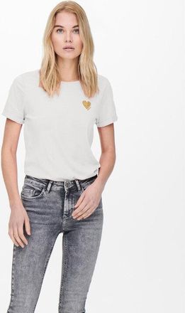 Only T-Shirt Kita 15244714 Weiß Regular Fit