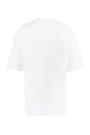 Jil Sander Womens Cotton Crew-Neck T-Shirt White T-Shirts & Jerseys