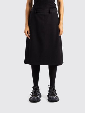 Balenciaga Ausgestellter Midi-Wollrock mit G&uuml;rtelschlaufen
