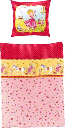 BIERBAUM Wendebettwäsche rosa/pink Größe 135x200 cm (80x80 cm)