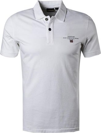 Napapijri Herren Polo-Shirt wei&szlig;