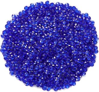 Exceart Vasenfüller, künstliche Diamanten, transparent, Acryl, Kunststoffkristalle, Edelsteine, Acrylkristalle, Edelsteine, Tischdeko, Dunkelblau, 2000 Stück